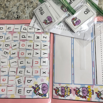 Color Shapes Matching 2D Math File Folder Game Center Teacher Resource ...