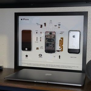 Disassembled iPhone Art With Frame, Disassemble Art Frame iPhone 1 ...