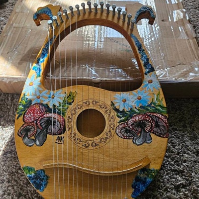 24 String Mega Size Jewish Lyre Harp King David Lyre Harp - Etsy
