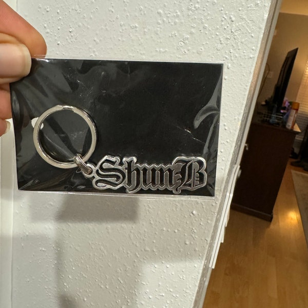Laser Cut Metal Keychain, Custom Stainless Steel Name Keyring Gifts for ...