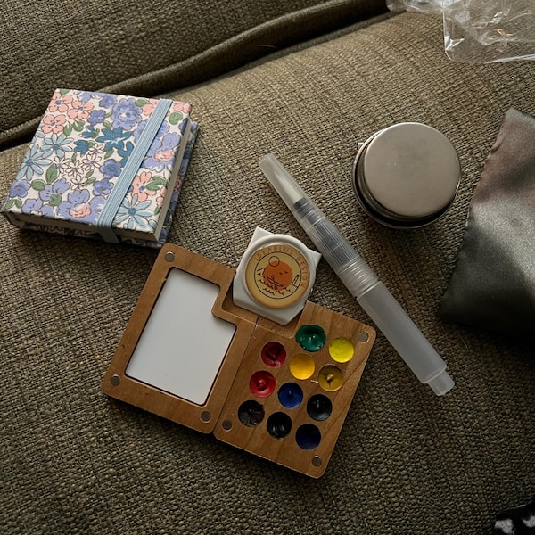 Portable Sketchbook Palette, Watercolor Paint Palette for Drawing ...