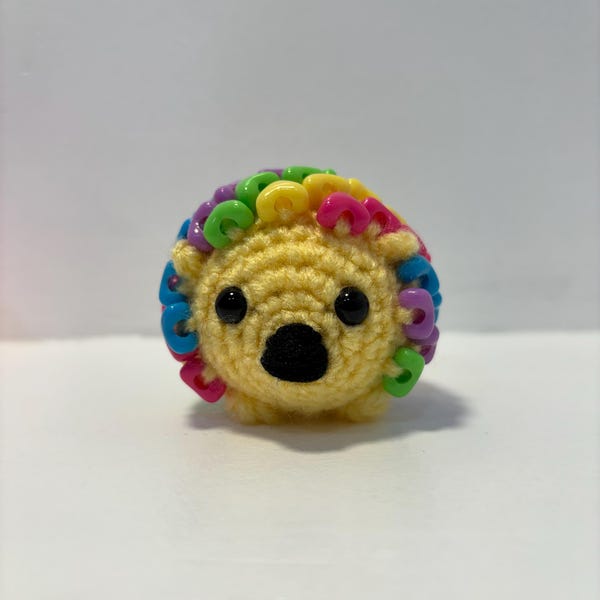 Beaded Fidget Hedgehog Crochet Pattern | Crochet Fidget Toy | Fidget ...