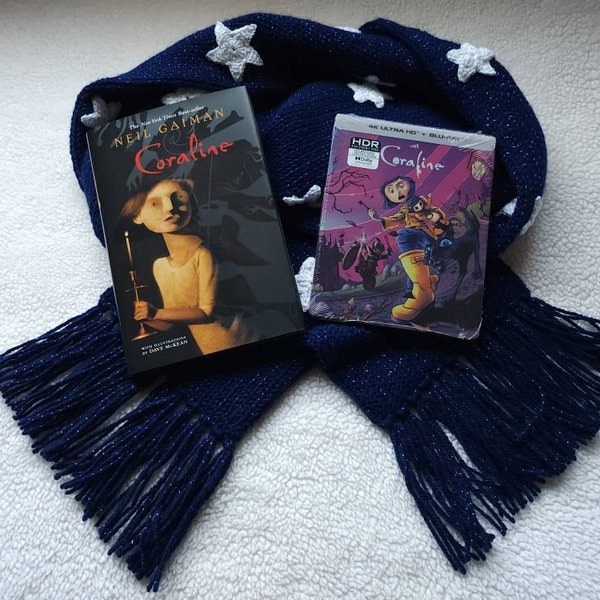 Wizarding Cosplay Scarf Handmade Knit Yellow/gold Grey/black Stripes ...