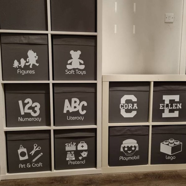 Toy Storage Decals Toy Labels Self-adhesive Personalised Decals ...