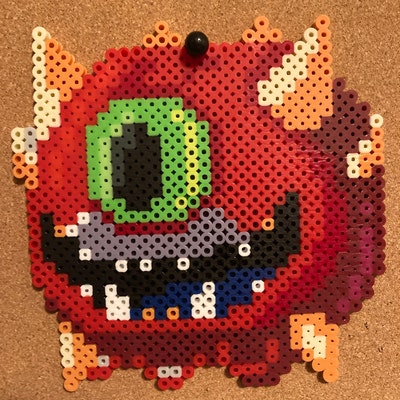 Doom Cacodemon Perler Fuse Bead Pixel Art Sprite - Etsy