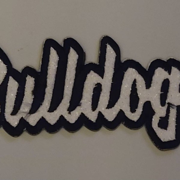 Mustangs Color Choice Mascot Team Name Words Iron on Applique ...