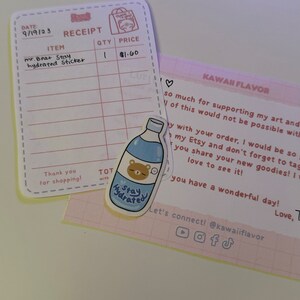 DIGITAL DOWNLOAD 3x4 Inch Receipt Paper Customizable in Canva and ...