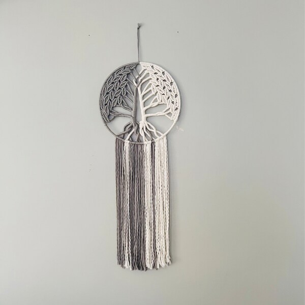 Large Tree of Life Macrame Wall Hanging, Macrame Dreamcatcher, Modern ...