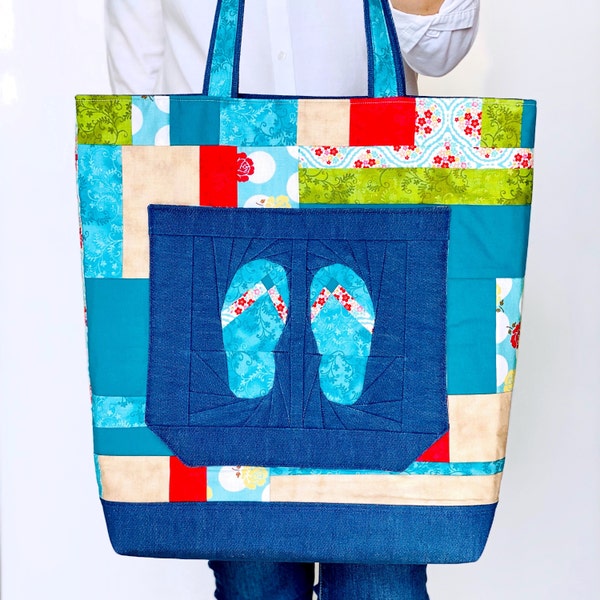 Flip Flops Paper Piecing Pattern, PDF Pattern Instant Download, Flip ...