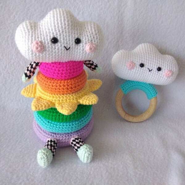 Cloud Stacking Toy - PDF Pattern, Crochet, Amigurumi - Etsy