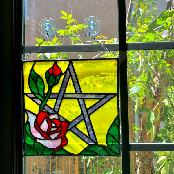 Beveled Sea Shell Stained Glass Panel - Etsy