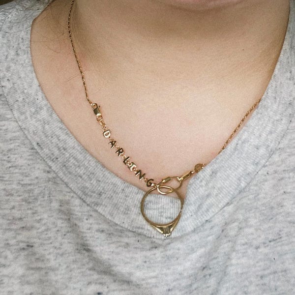 14K or 18K Solid Gold Double Jump Rings Rose White Gold 7mm 8mm 9mm ...