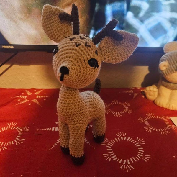 Rudolph's Little Buddy; Amigurumi Reindeer Pattern PDF English - Etsy