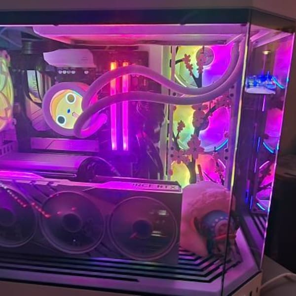 Sakura Cherry Blossom Branch Collection Tricolor Gaming Computer ...