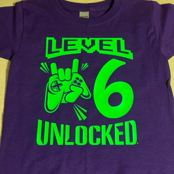 Level 6 Unlocked | SVG Cut or Print DIY Art | 6th Sixth Video ...