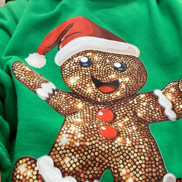 Mrs. Claus Gingerbread Bakery, Gingerbread Crewneck, Gingerbread ...