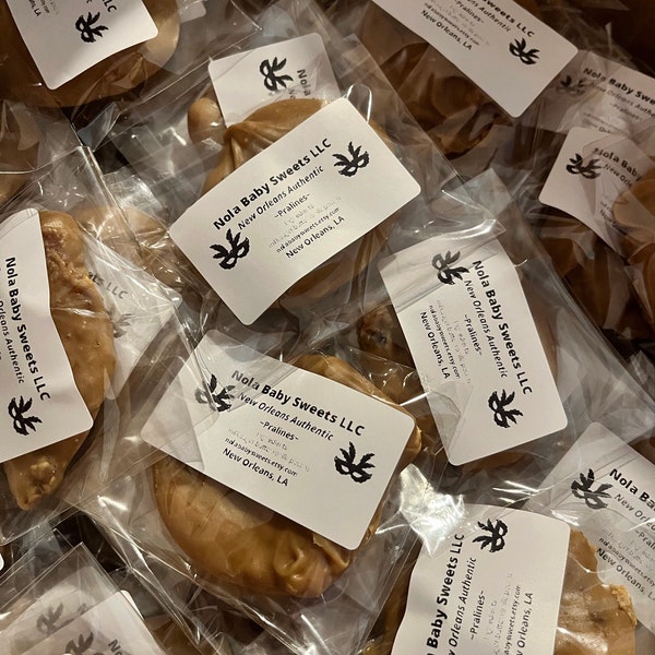 New Orleans Authentic Mini Pralines/pecan Candy Individually Wrapped ...