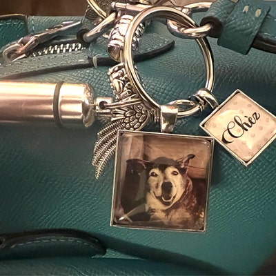 Pet Memorial Key Ring Pet Memorial Keychain With Custom Photo and ...