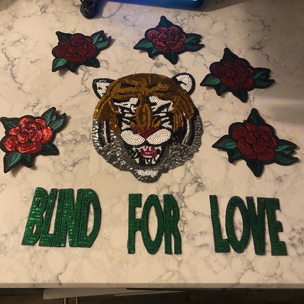 Rolling Stones Patch, Sequin Patch Tongue Patch, Iron On - Etsy