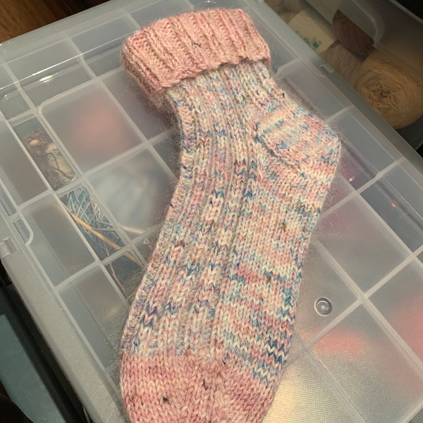 Easy Basic Worsted Weight Sock Knitting Pattern - the Thicksgiving ...