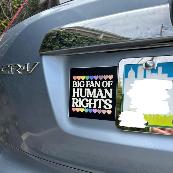 Trans Rights Bumper Sticker, Support Trans Youth Car Magnet, Bans off ...