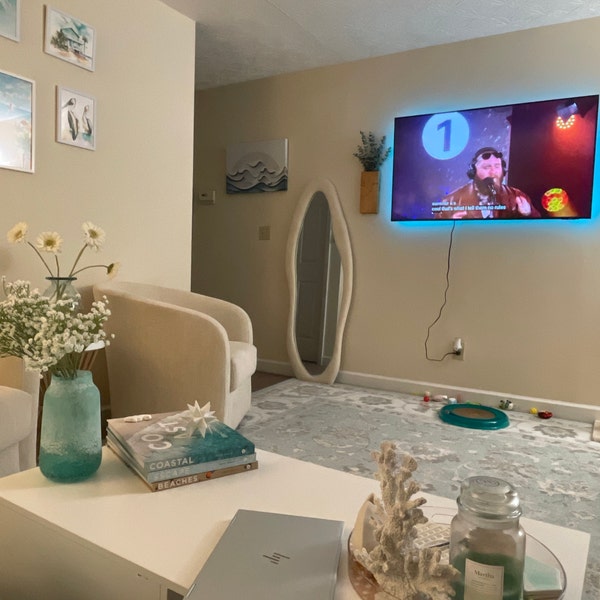 Ocean Waves Wall Art - Open Backed Stretched Canvas Print, Matte Canvas ...