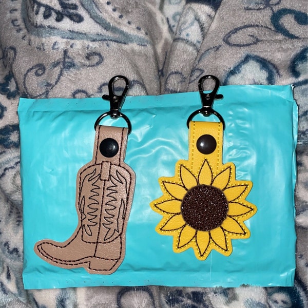 Cowboy Boot Keychain, Cowboy Boot Key Chain, Cowboy Boot Key Ring, Boot ...