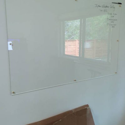 Blank Acrylic Dry Erase Writing Board With Standoffs Wall Calendar Goal ...