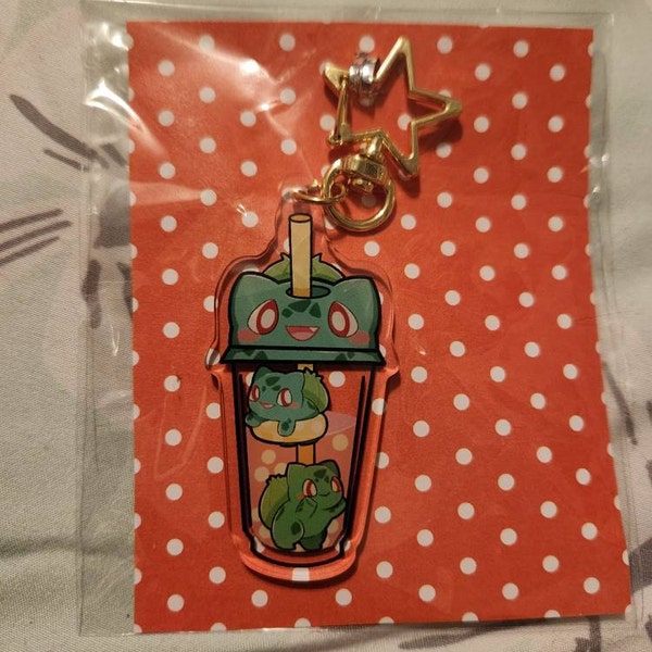 Bulbasaur Boba Keychain - Etsy