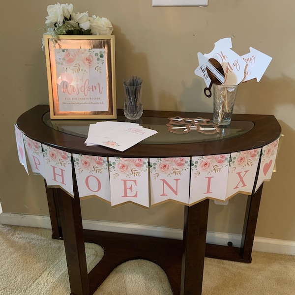 Printable Alphabet Banner Set, Letters A to Z, Numbers Plus Heart, DIY ...