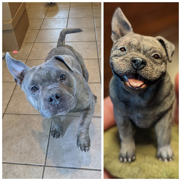 Custom Dog Sculpture - Handmade Dog Figurine - Polymer Clay Pet ...