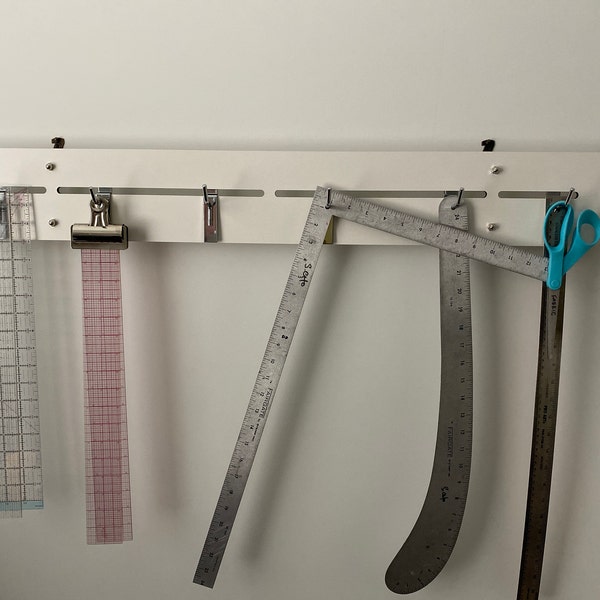 Wall-mounted Quilt Ruler Rack: 36 Inch Sewing Ruler Organizer - Etsy