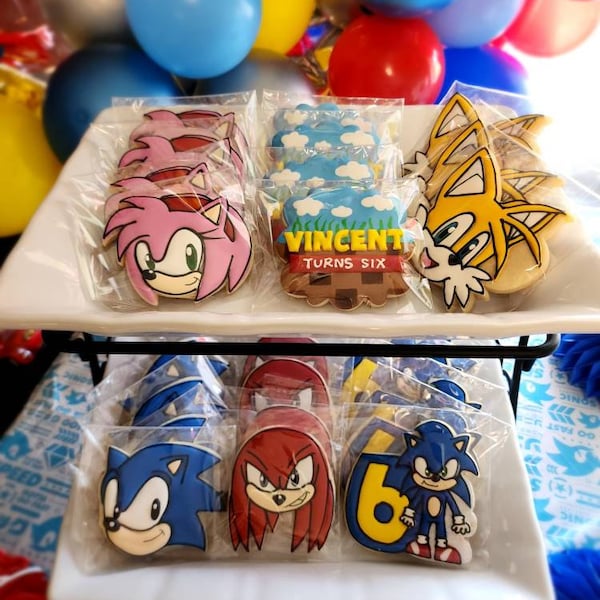 Sonic the Hedgehog Inspired Sugar Cookies - Etsy