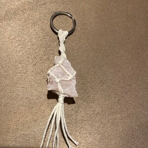Crystal Macrame Car Mirror Hanging/ Key Chains - Etsy