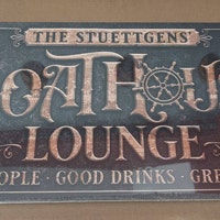 Hideout Lounge Personalized Sign Members Only Man Cave Bar Family Last ...