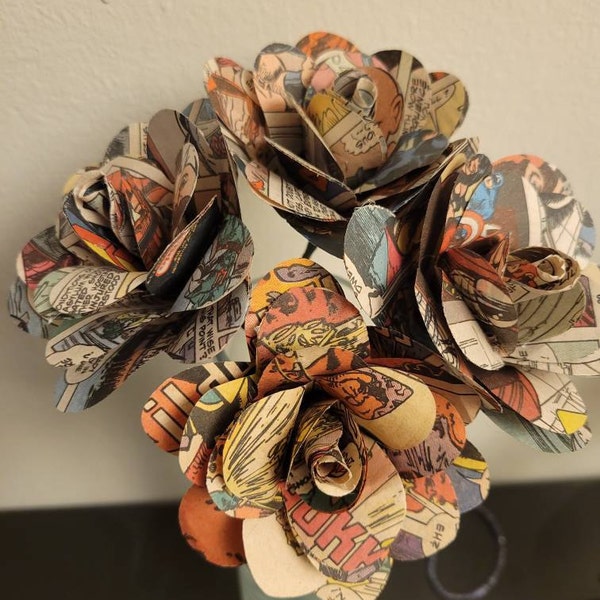 Comic Book Roses - Etsy