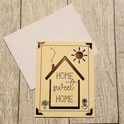 Home Sweet Home Insert Card SVG Joy Compatible New Home Insert Card ...