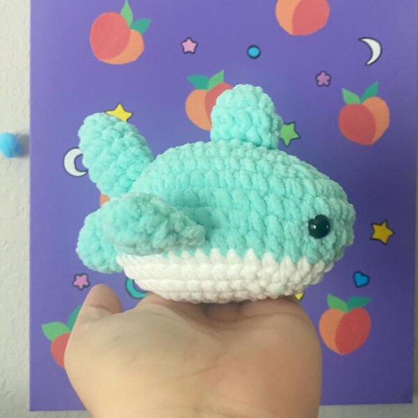Baby Shark Crochet Pattern, Low Sew Amigurumi Shark Pattern, Shark ...