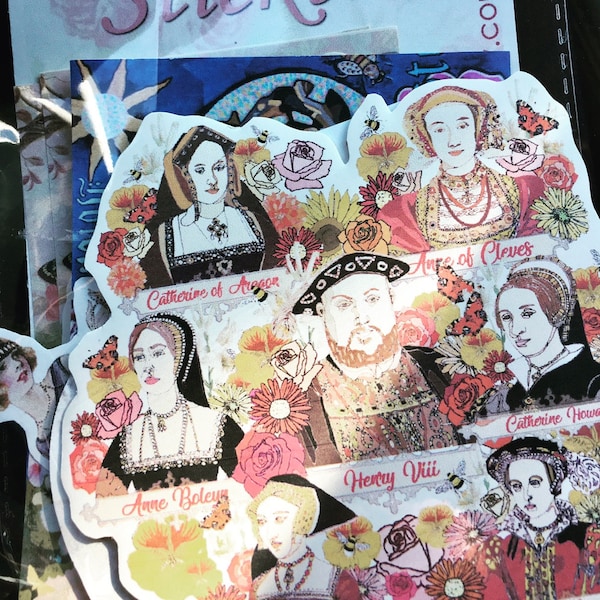 Henry VIII Stickers, Anne Boleyn, Tudor, Catherine of Aragon, Jane ...