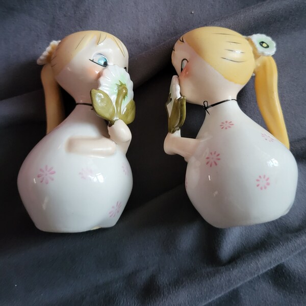 Vintage Japan Snowman Candy Holder or Planter - Jaunty Fellow Wearing ...