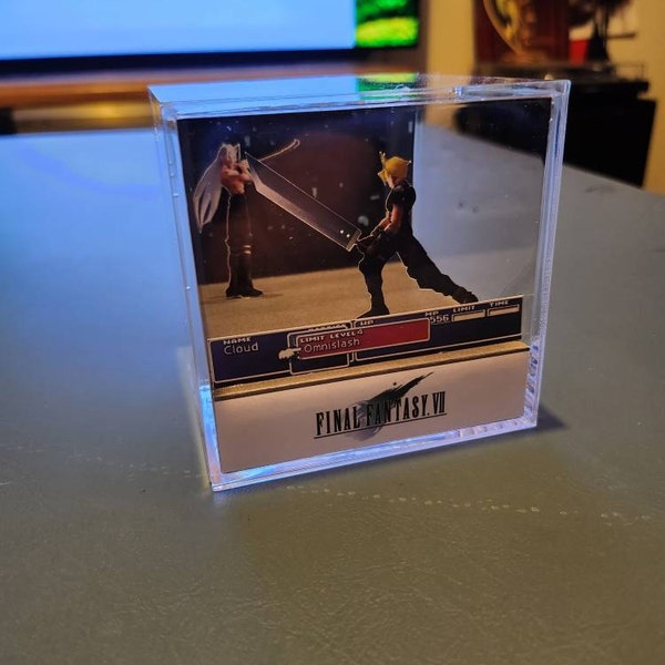 Final Fantasy VII - Sephiroth Vs Cloud - Final Fantasy 3D Diorama Cube ...