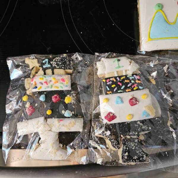 Coquette Bow Birthday Cookies, Celebrate Bow Themed Cookie, Set of 6-48 ...