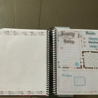 Printable JANUARY Notes Page Stickers, January Planner Kit, New Year ...