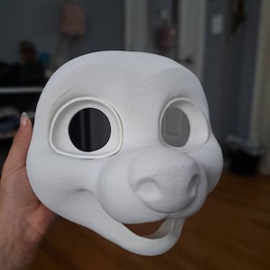 Fursuit Head Base 3D Printed Fursuit Mask, Furry Animal Toony Canine ...