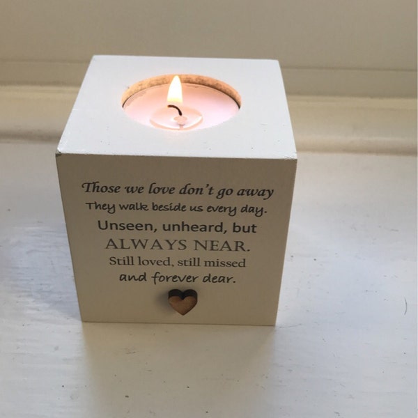 Personalised Candle in Memory of Any Loved One Mum Dad Grandad Husband ...