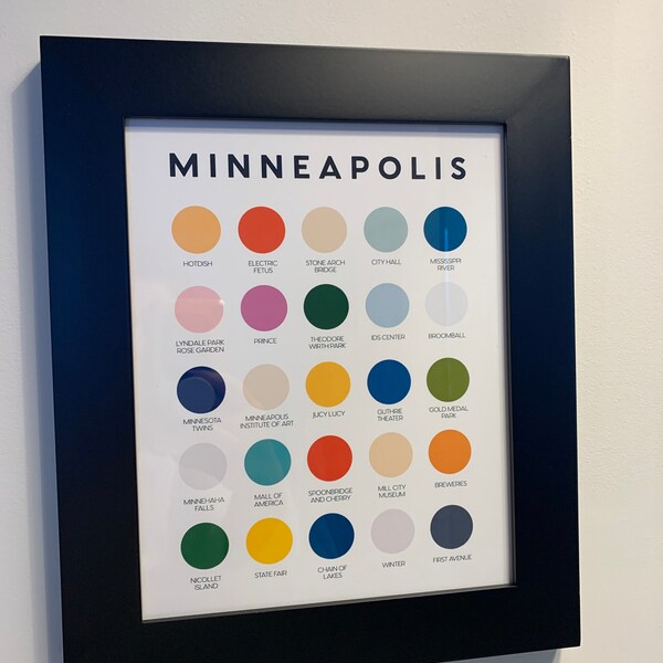 Minneapolis Color Palette Print - Etsy