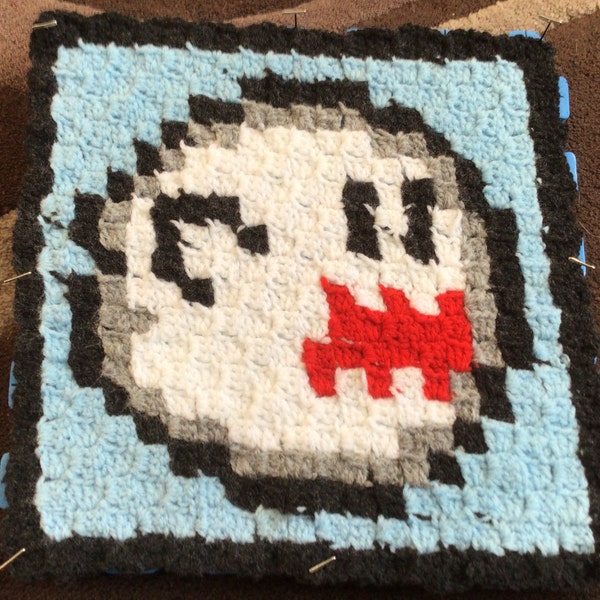 MARIO KART - Super Mario Inspired Graph for Blanket, C2C, Written ...