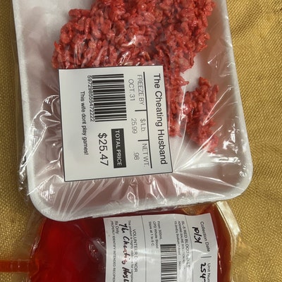 Editable Printable Fake Meat Labels Halloween Prank, Funny Fake Food ...