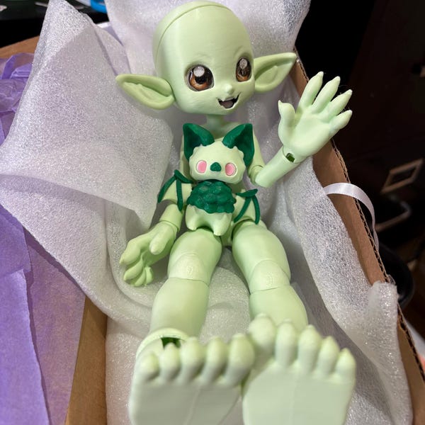 MADE to ORDER BJD, Ball Jointed Doll, Articulated Doll, Chibi Doll ...