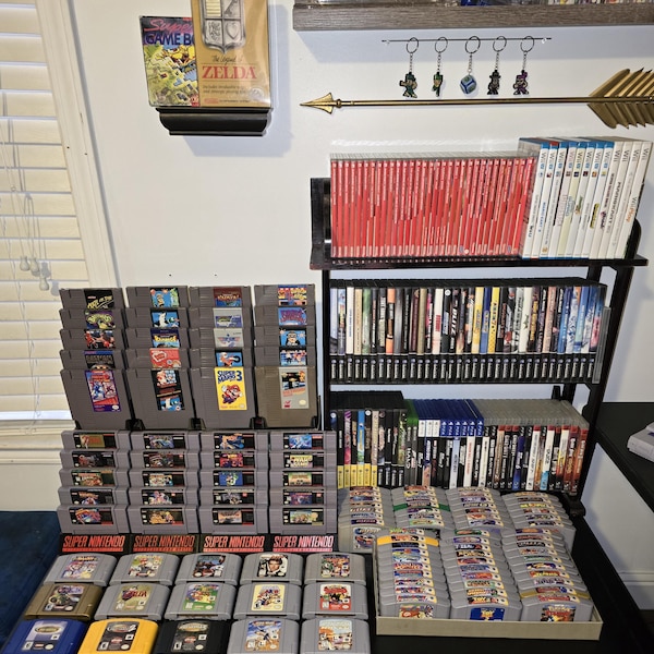 SNES Stacked Game Cartridge Display Stand - Etsy